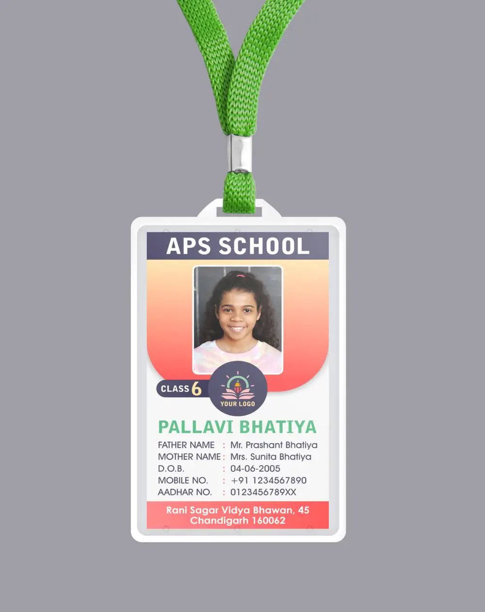 School Identity Cards School ID Card Template CDR File 52 OFF