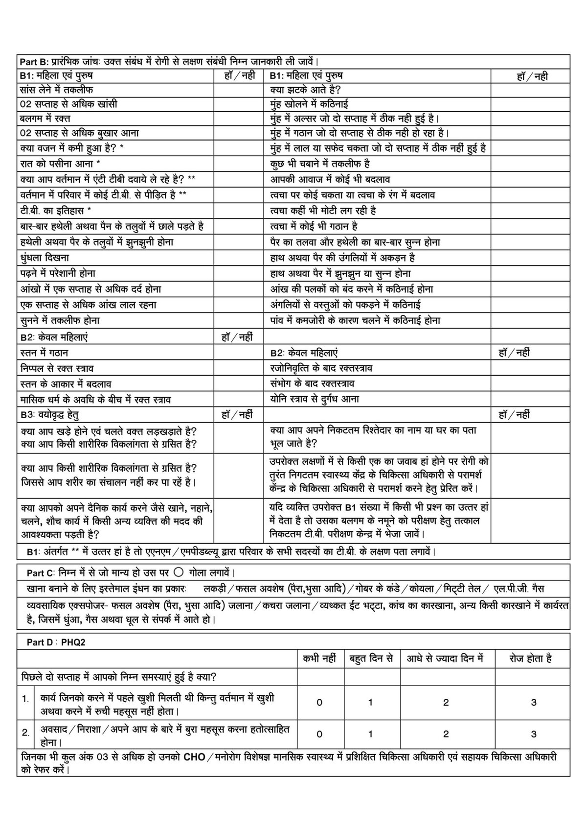 Samuday aadharit mulyankan prapatra CBAC FORM pdf download – Free Hindi ...