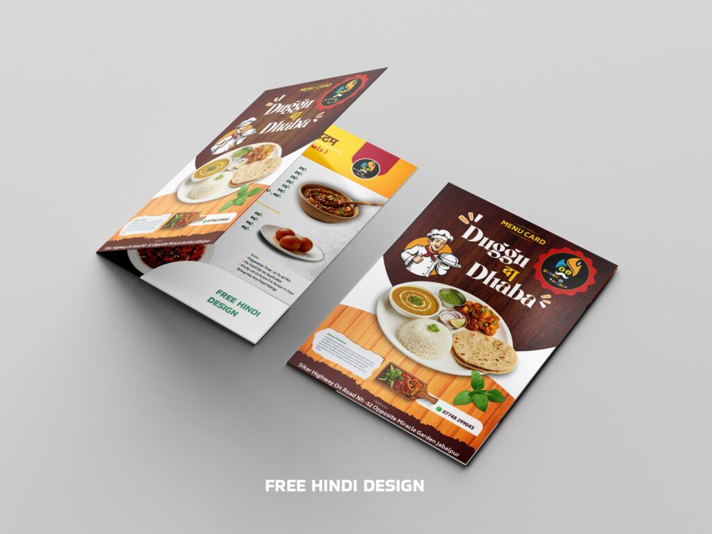 Download this menu card template today and give your food business a fresh 171025 – Free Hindi ...