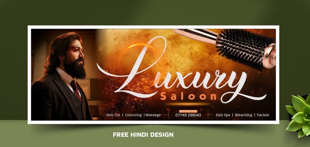 Download this professional Men’s salon banner template 161025 – Free ...